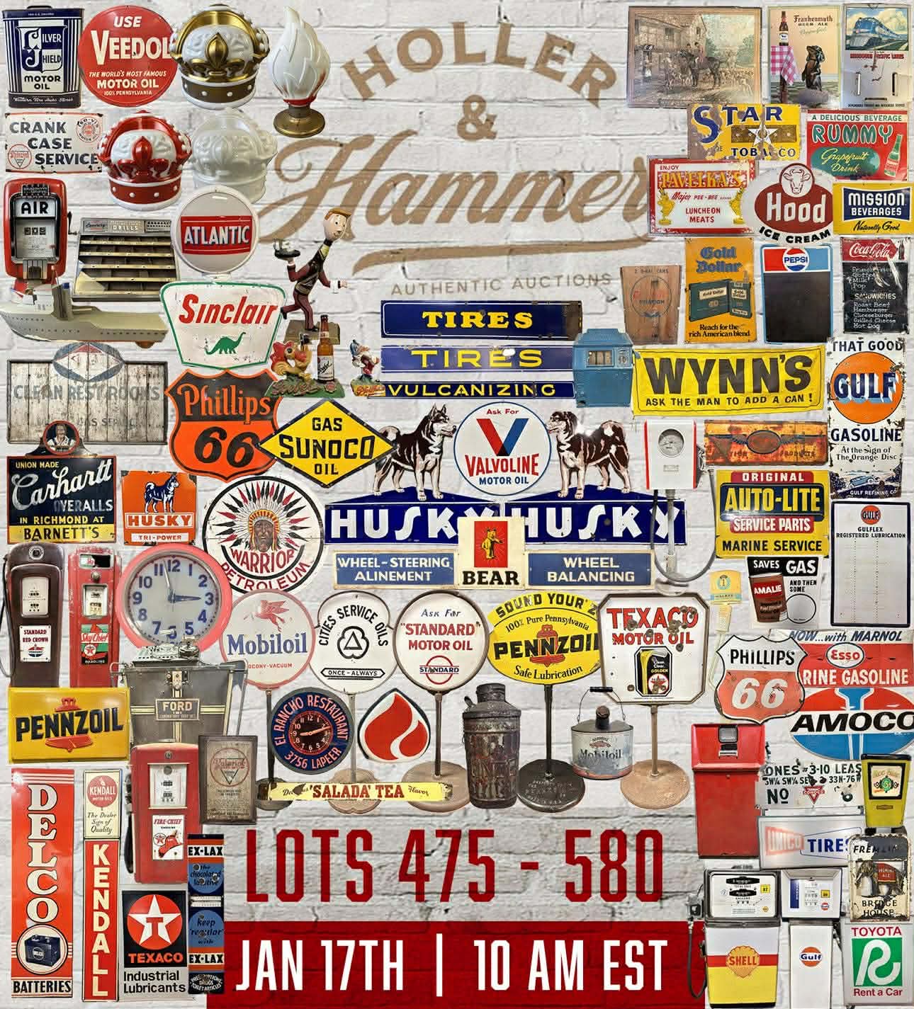 Holler and Hammer Gas, Oil, General Store Auction Jackson MI