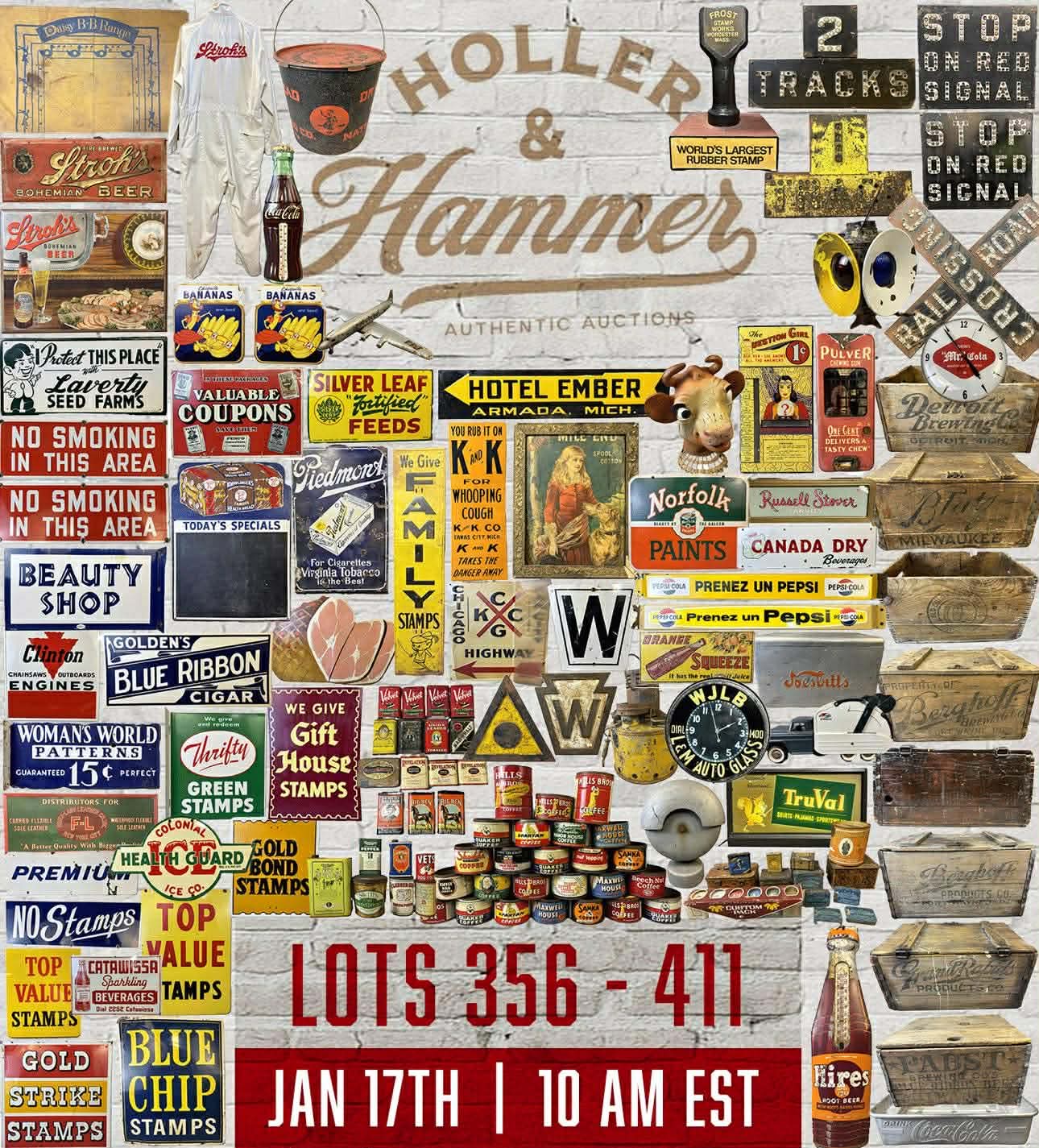 Holler and Hammer Gas, Oil, General Store Auction Jackson MI