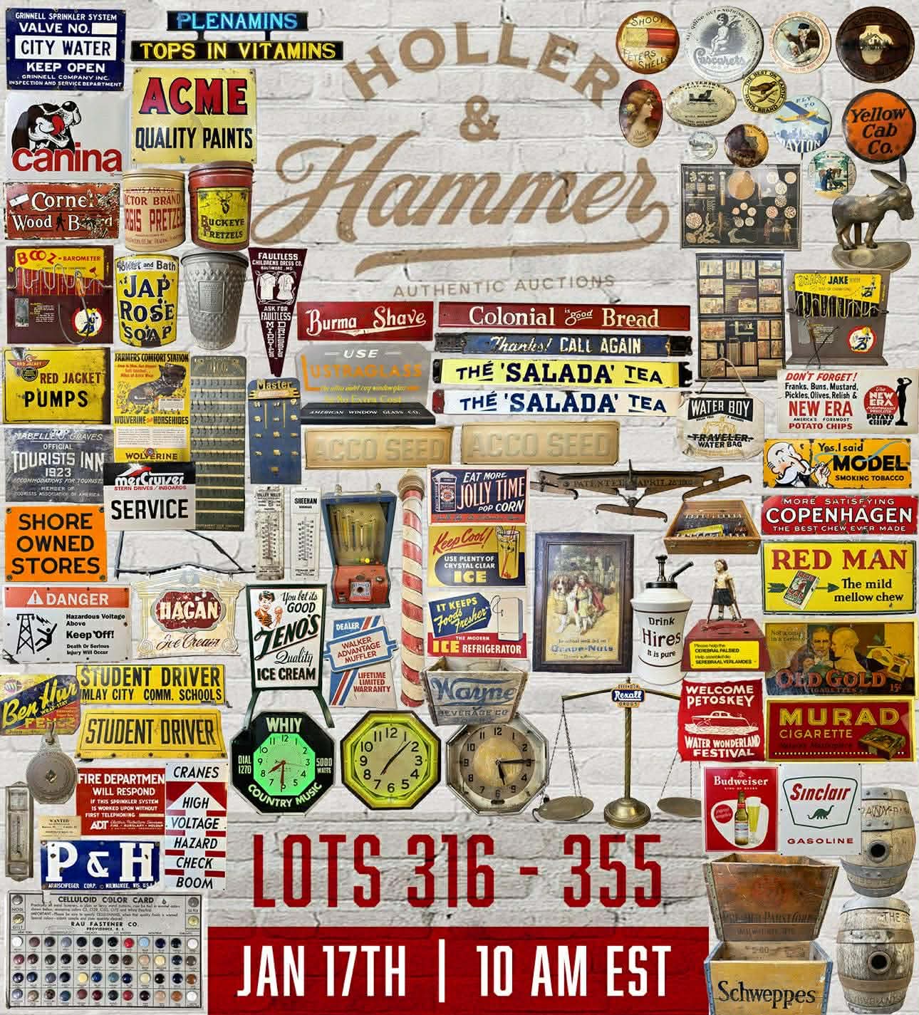 Holler and Hammer Gas, Oil, General Store Auction Jackson MI
