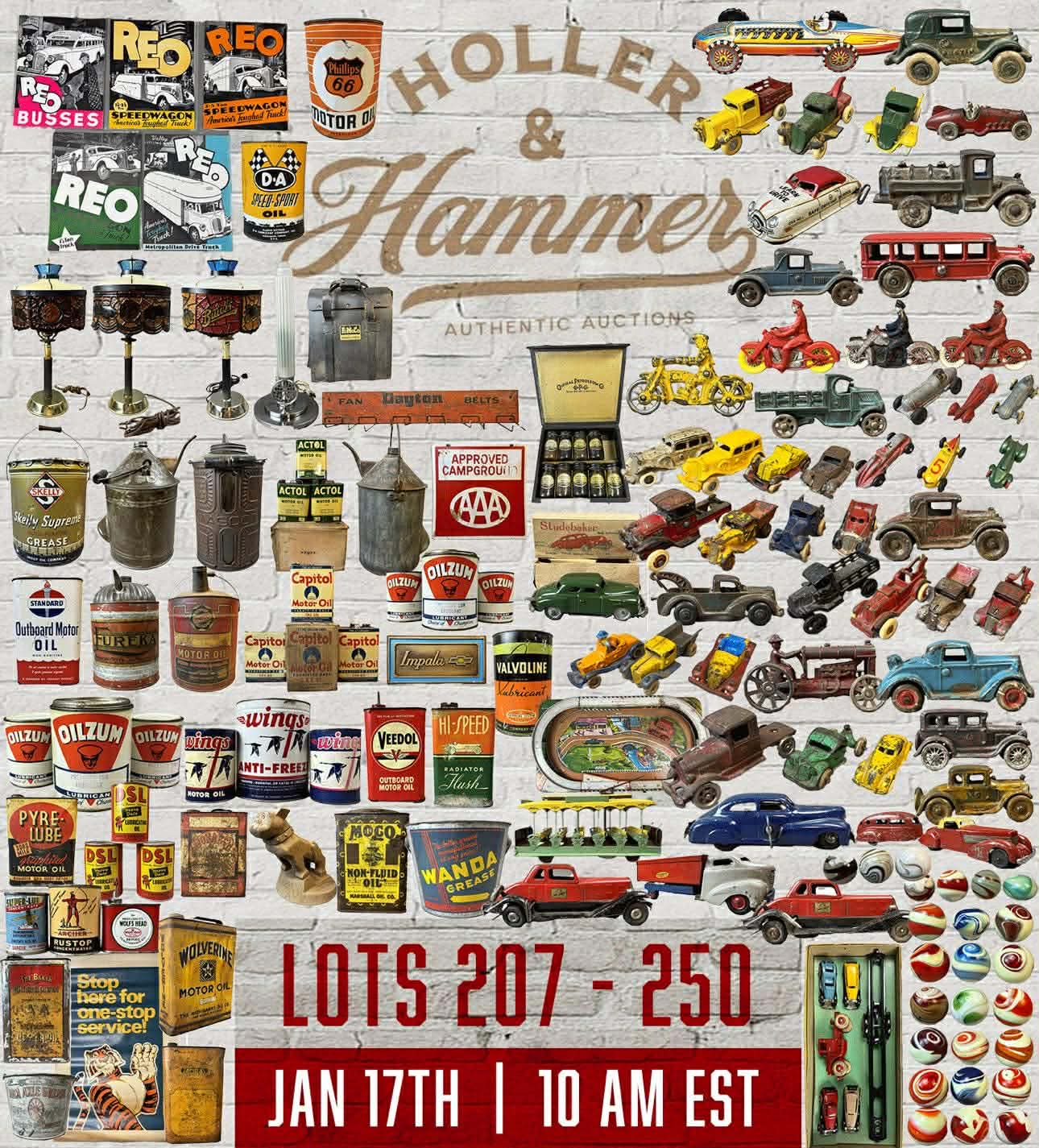 Holler and Hammer Gas, Oil, General Store Auction Jackson MI